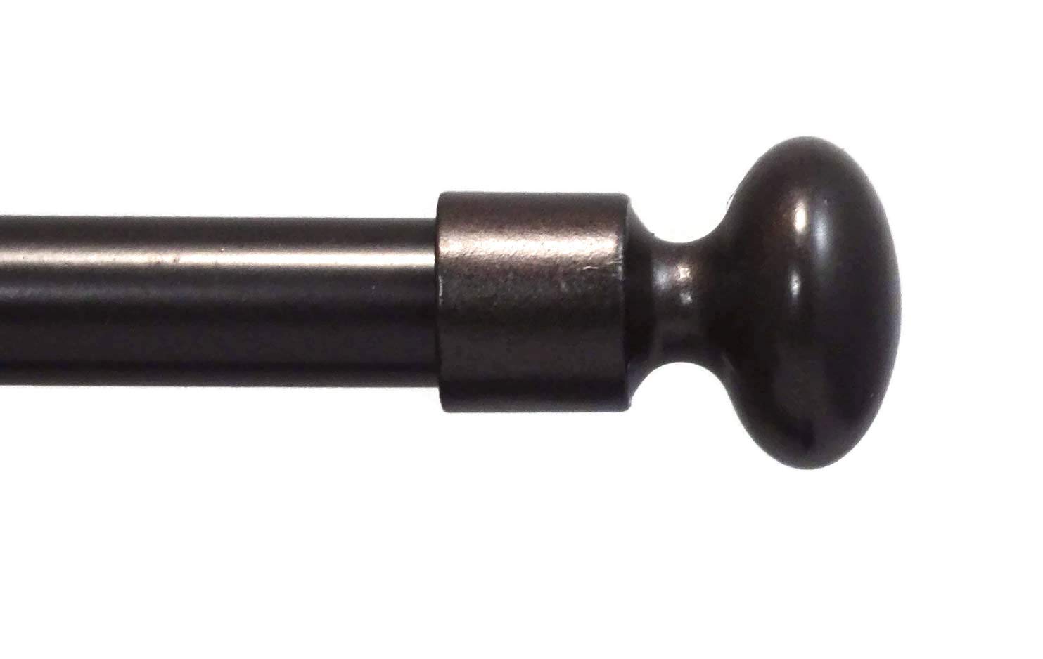Urbanest Oval Curtain Rod, 5/8", Bronze, 28"-48" - Walmart.com