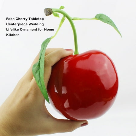 Simulated Cherry Creatively Froth Soft Centerpiece Double-Head Fake ...