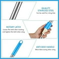 Blue Blue Replacement Mop Handle With 360 Degrees Rotating Telescopic ...