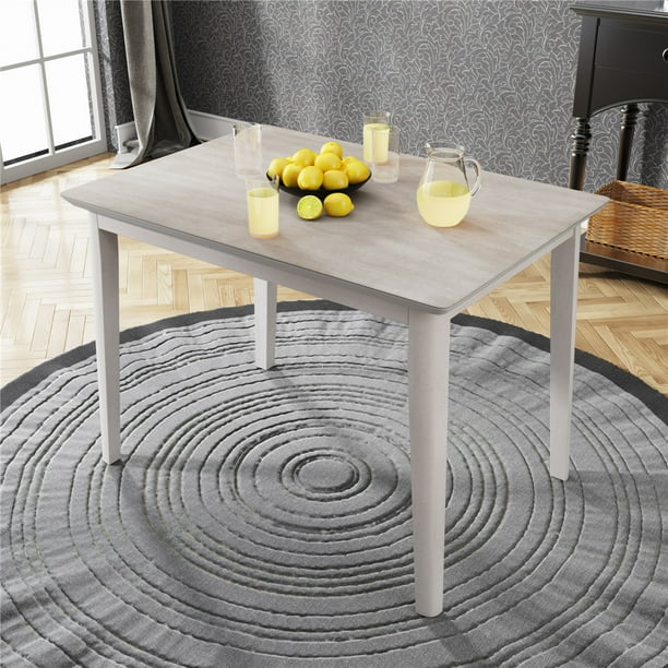 Visentor 44 Inch Wood Dining Table, Modern Kitchen Dining Room ...