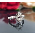 AFGEMSNJEWELLERY 925 Sterling Silver Semi Mount Oval Ring 7x5mm Prong ...