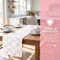 Unique Bargains Rabbit Kitchen Runner Table Runner for Decorations Pink ...