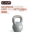 CAP, 35lb Neoprene Coated Kettlebell, Gray - Walmart.com