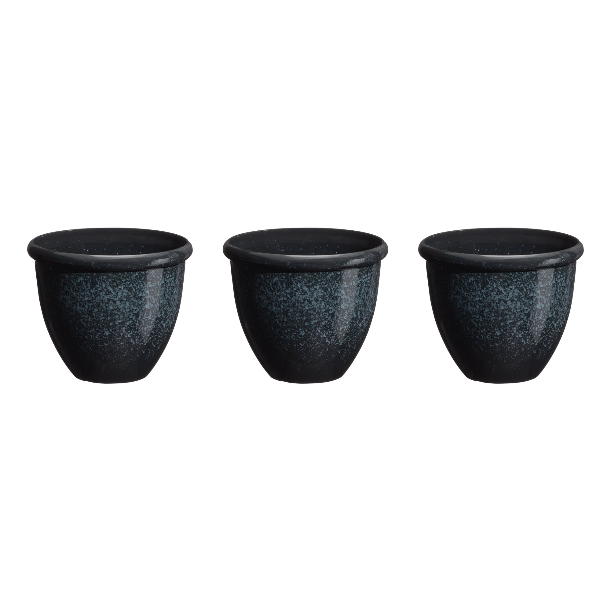 Glitzhome Environmental Oversized Faux Ceramic Round Plastic Pot ...