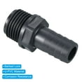 Uxcell UPVC Barb Hose Fitting 14mm Barbed G1/2 Male Thread Pipe Connector Adapter Gray - Walmart.com