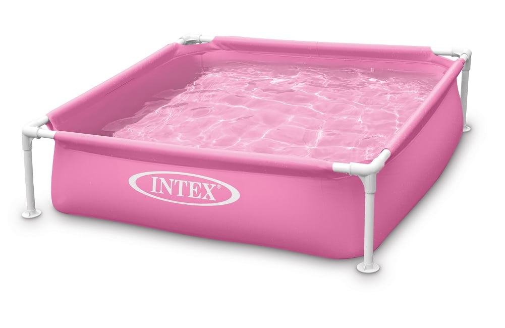 Intex Mini Frame Above Ground Swimming Pool Pink 48in X 48in X12in ...