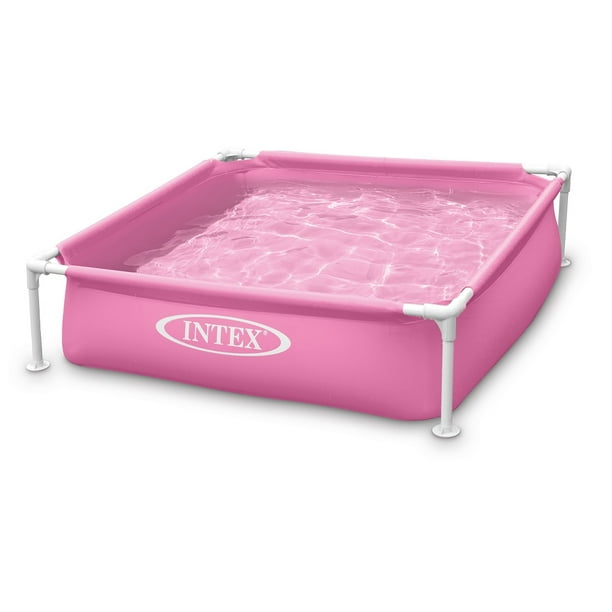 Intex Mini Frame Above Ground Swimming Pool Pink 48in X 48in X12in ...