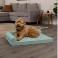 FurHaven Pet Products Paw-Quilted Orthopedic Deluxe L-Chaise Pet Bed ...