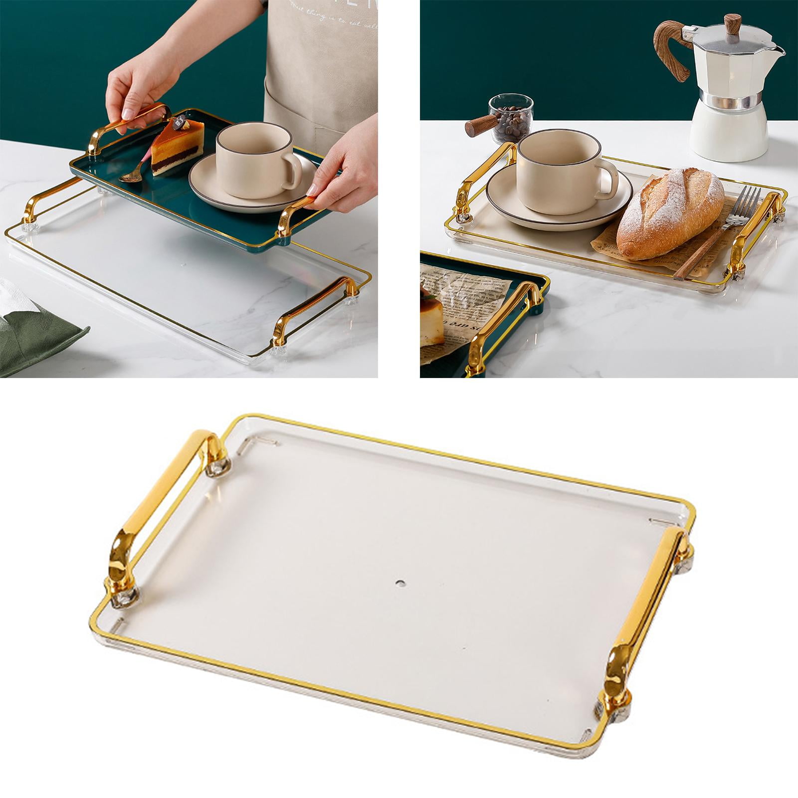 Nordic Serving Tray with Handles Food Holder Platters for Bathroom ...