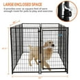 Coziwow Large Outdoor Enclosed Dog Kennel with 10 Panels, Heavy-Duty ...