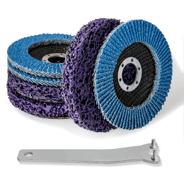 Tiger Paw Coated Abrasive Flap Discs,4 1/2",80 Grit,7/8 Arbor,Phenolic ...