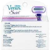 Gillette Venus Swirl Razor Cartridges with Free Swirl Razor 4 ct Box ...