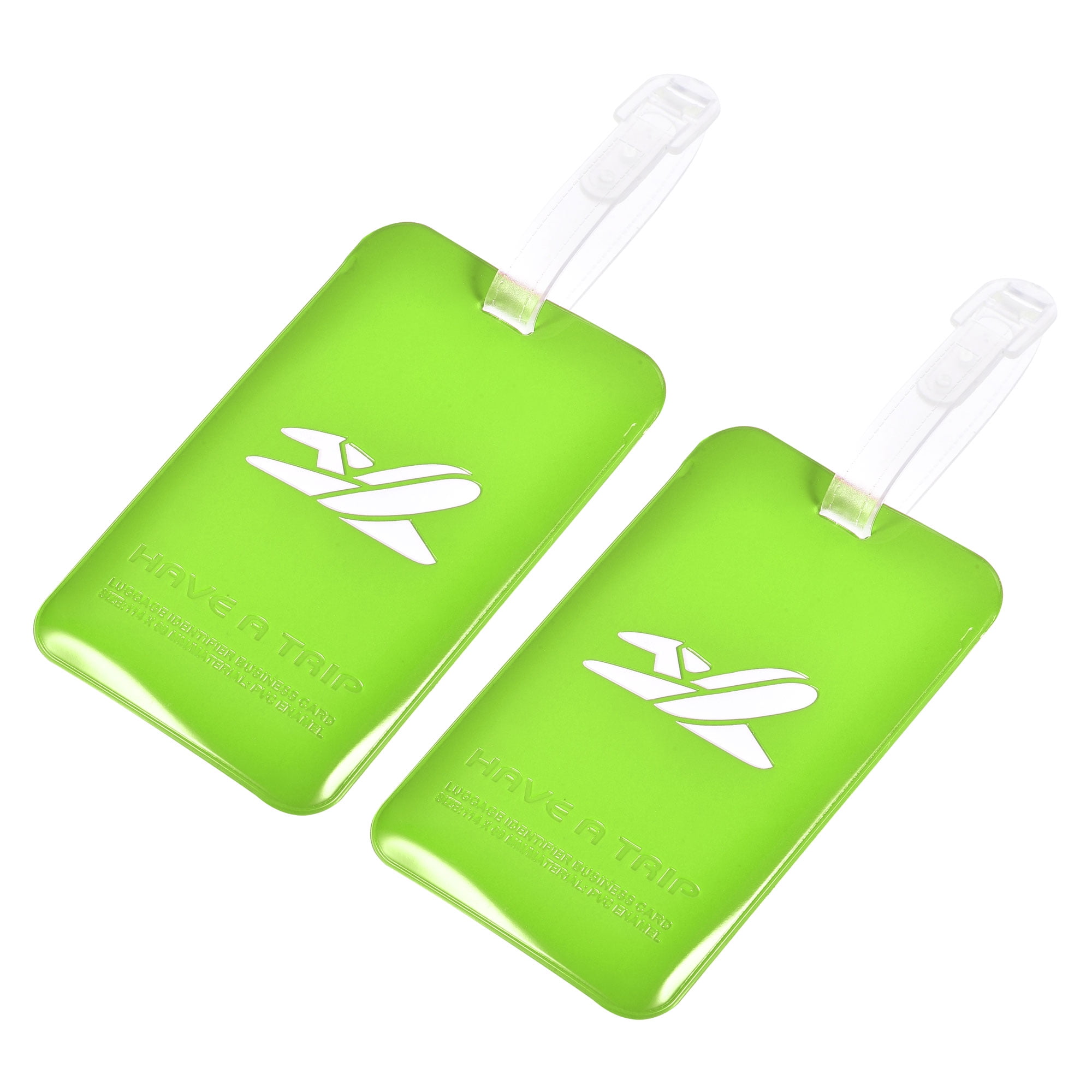 Uxcell Luggage Tag PVC Holders Baggage Label Identifier with Straps ...