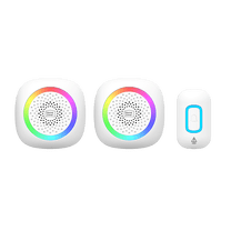 GE Wireless Doorbell Kit, 2 Chime Melodies, 1 Receiver, 1 Push Buttons ...