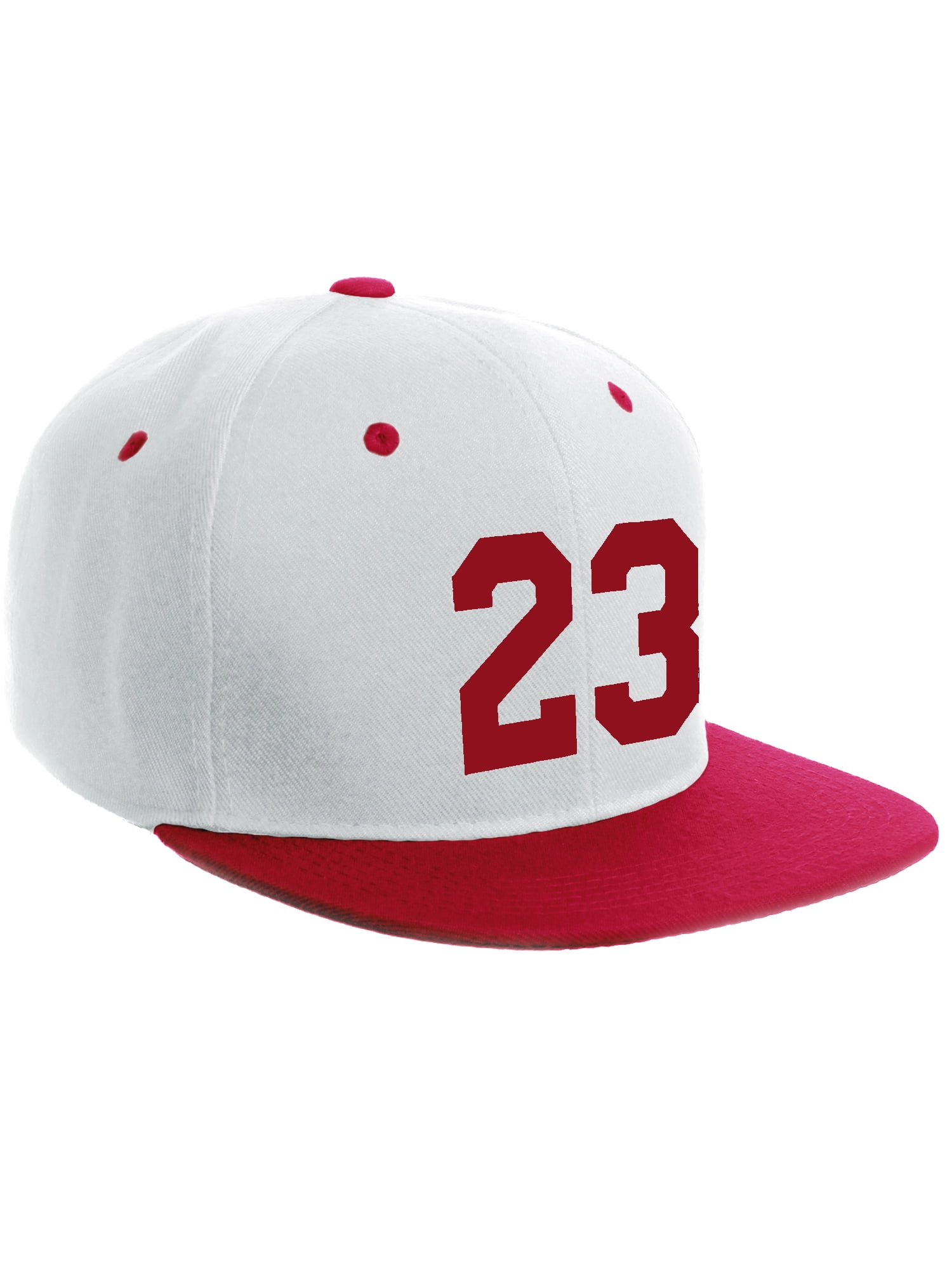 Classic Flat Bill Visor Snapback Hat Custom Color Player Team Numbers ...