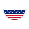 35.4x17.7in Patriotic Nylon Fan Flag Banner, USA Themed Hanging Bunting ...