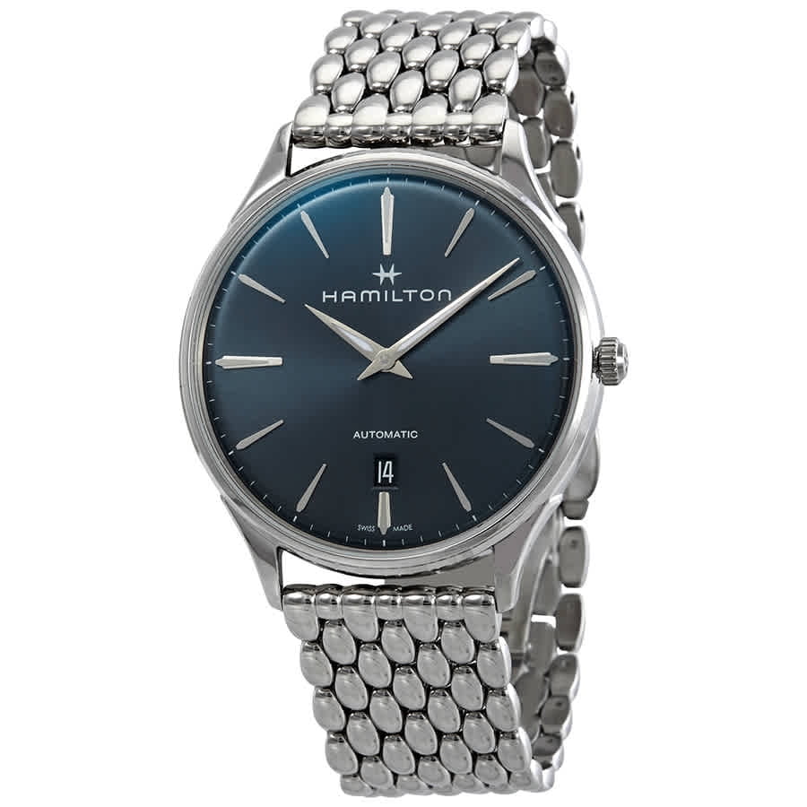 Hamilton Jazzmaster Thinline Automatic Blue Dial Men's Watch H38525141 ...