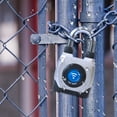 eGeeTouch Outdoor Smart Padlock 3rd Gen, Weatherproof, Rugged Design ...
