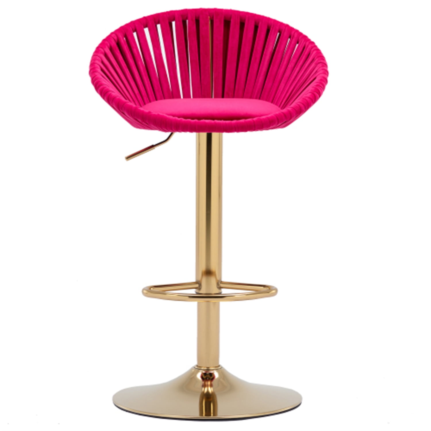 Velvet Bar Stools Set of 2 Modern Velvet Upholstered Counter Height ...