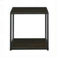 Ameriwood Home Canton End Table with Metal Frame, Espresso - Walmart.com