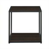 Ameriwood Home Canton End Table with Metal Frame, Espresso - Walmart.com