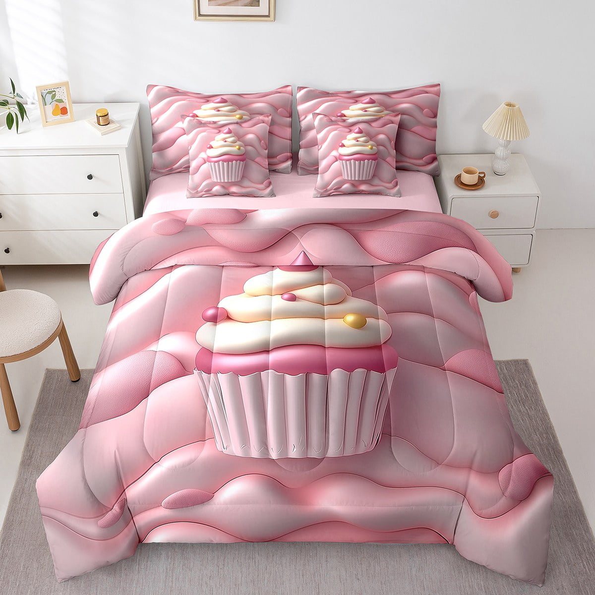 Click here for Erosebridal 3d Cupcake Bedding Sets Twin Size  Dre... prices