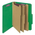 Smead Pressboard Folder,3 Dividers,Green,PK10 14097 - Walmart.com