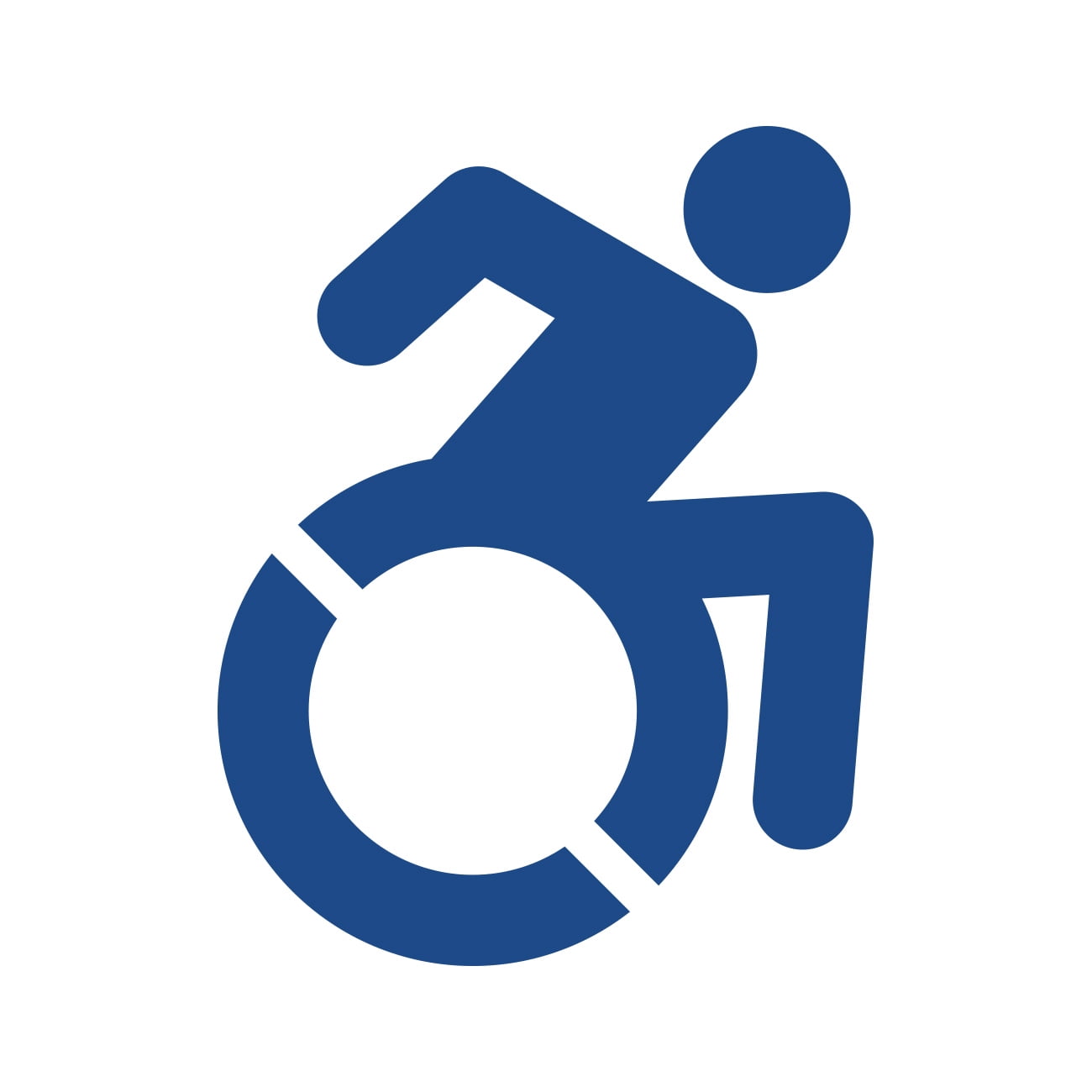 ISA Accessible Icon Sticker Decal Die Cut - Self Adhesive Vinyl ...