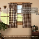 VHC Brands Rustic & Lodge Farmhouse Window Rory Short Curtain Panel ...