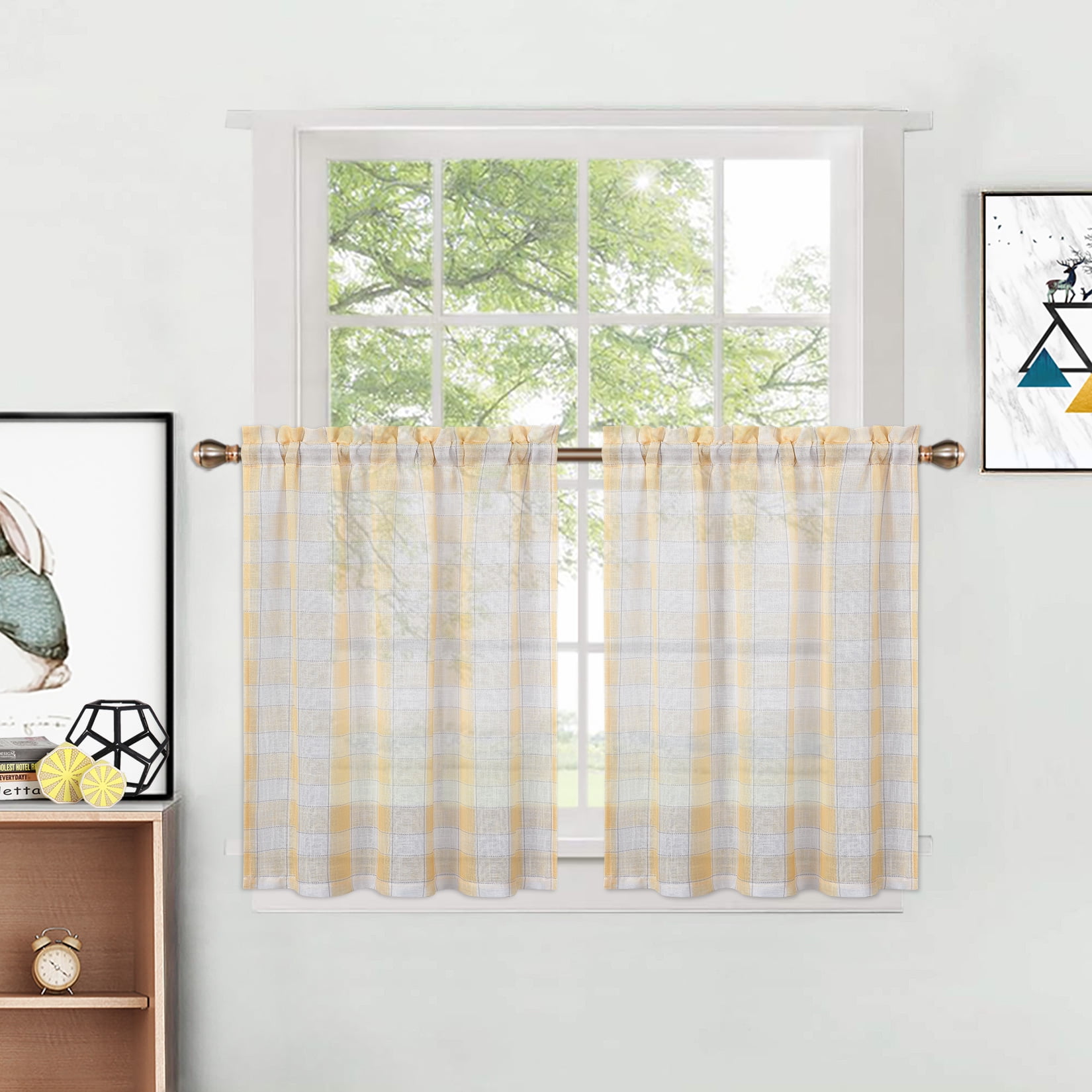 Yellow Country Curtains