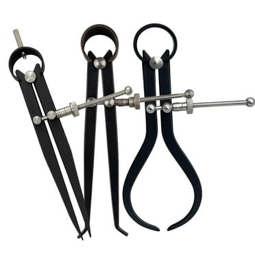 3 Inside Outside Divider Calipers Machinist Tool Set 8" - Walmart.com