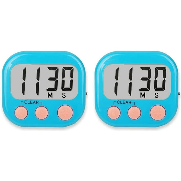 FFIY Kitchen Timer, 2 Pack Digital Kitchen Timers Magnetic ,Kitchen ...