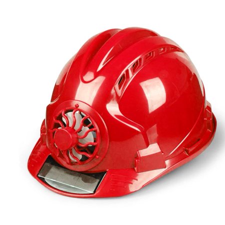 Solar Power Fan Helmet Outdoor Working Safety Hard Hat Construction ...