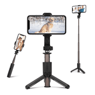 onn Wireless Selfie Stick with Smartphone Cradle, GoPro Mount and ...