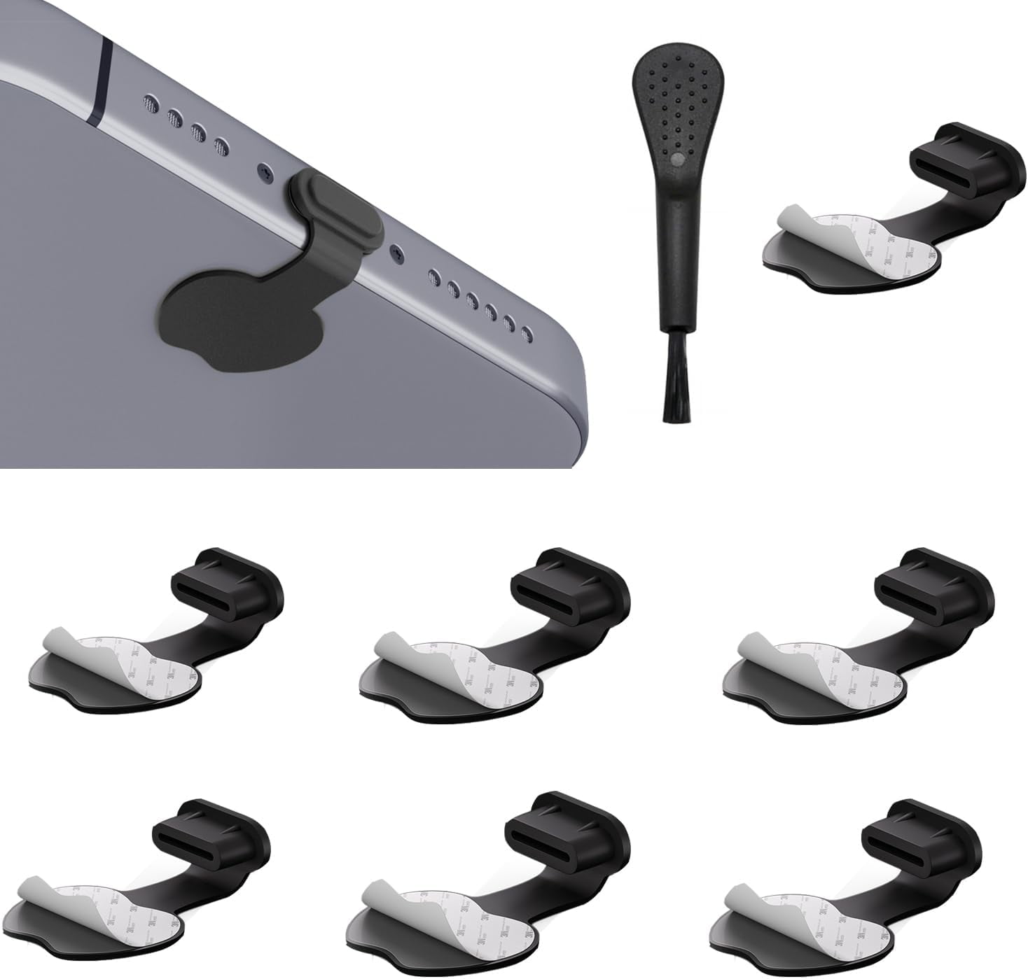 7PCS Type C Anti Dust Plugs Cover Type C Port iPhone Dust Plug, USB C ...