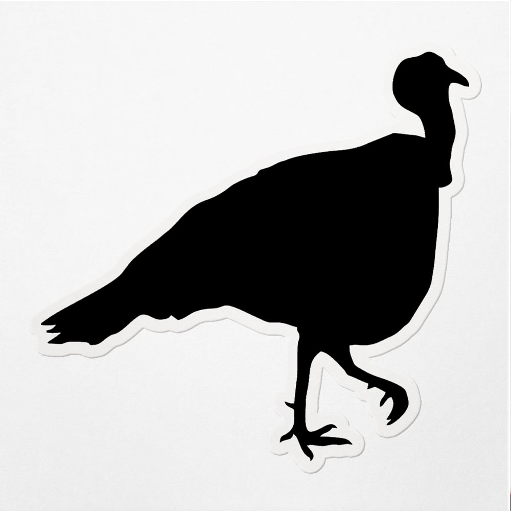 Vinyl Stickers Decals Of Turkey V2 - Waterproof - Apply On Any Smooth ...
