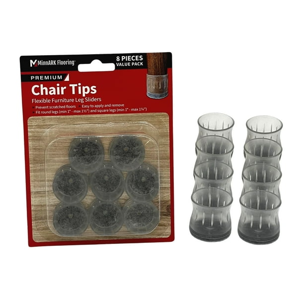 Premium Furniture Tips, 8 Pcs, Rubber, by MinnARK - Walmart.com