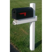 Handy Post, HP-1W, 54-in x 24-in White Vinyl Mailbox Post Sleeve, 12lbs ...
