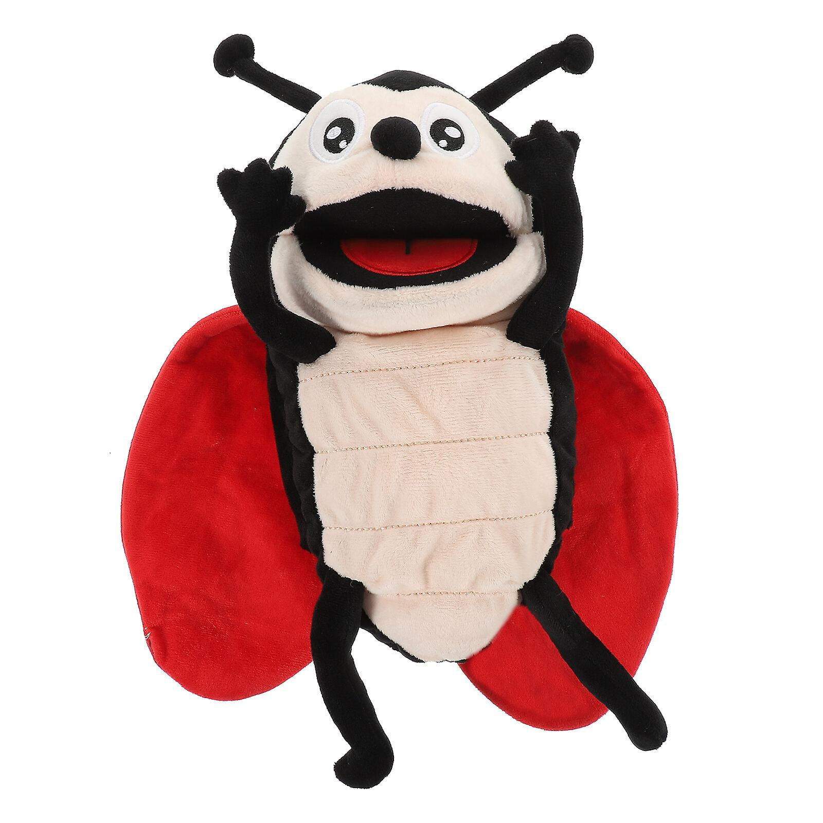 Cartoon Ladybug Hand Puppet Portable Plush Ladybug Toy Funny Ladybug ...