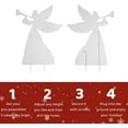 VINGLI Outdoor Christmas Decorations Angels, 3ft Set of 2 Weather ...