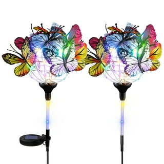 Home & Garden SOLAR INSERT 10" GAZING BALL Metal LED Lighting 65237 ...