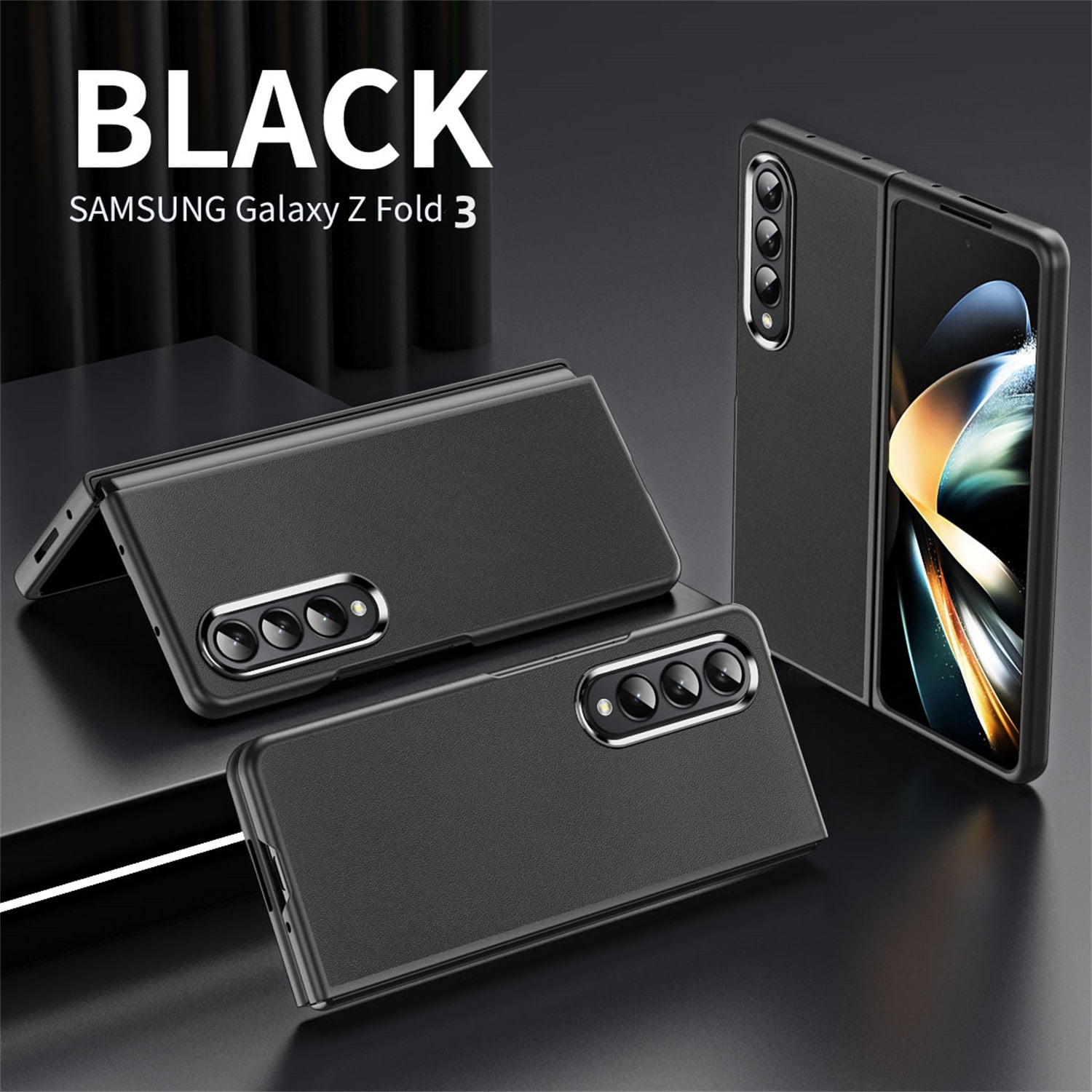 Elehold Ultra-Slim PU Leather Case for Samsung Galaxy Z Fold 3 7.6 inch ...