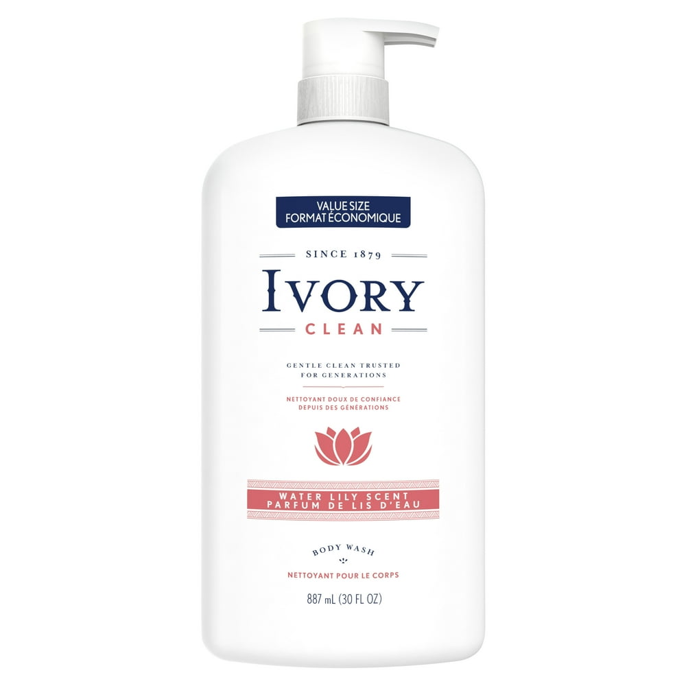 Ivory Body Wash For Women Paraben Free Water Lily Scent 30 Oz