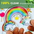 36 Sheets Koala Clear Sticker Paper for Inkjet & Laser Printers,Crystal ...