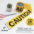 BAZIC Yellow Caution Tape 3 Inch x 100 Feet Caution Tape Roll, 2 Rolls - Walmart.com