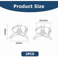 2Pcs Adjustable Brass Finger Ring Components Pad Ring Settings Platinum ...