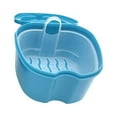 Denture Box Case with Brush, Travel Portable False Teeth Cup with ...