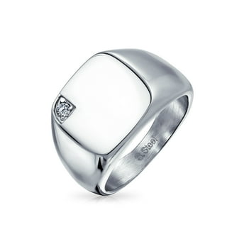 DC Comics Men's Batman Silhouette Black Stainless Steel Ring | 11 ...