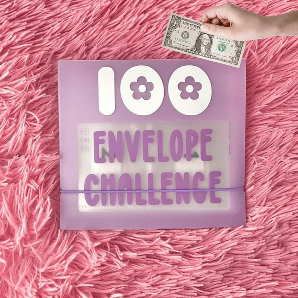 100 Envelopes Money Saving Binder, 100 Envelope Challenge Binder, Easy ...