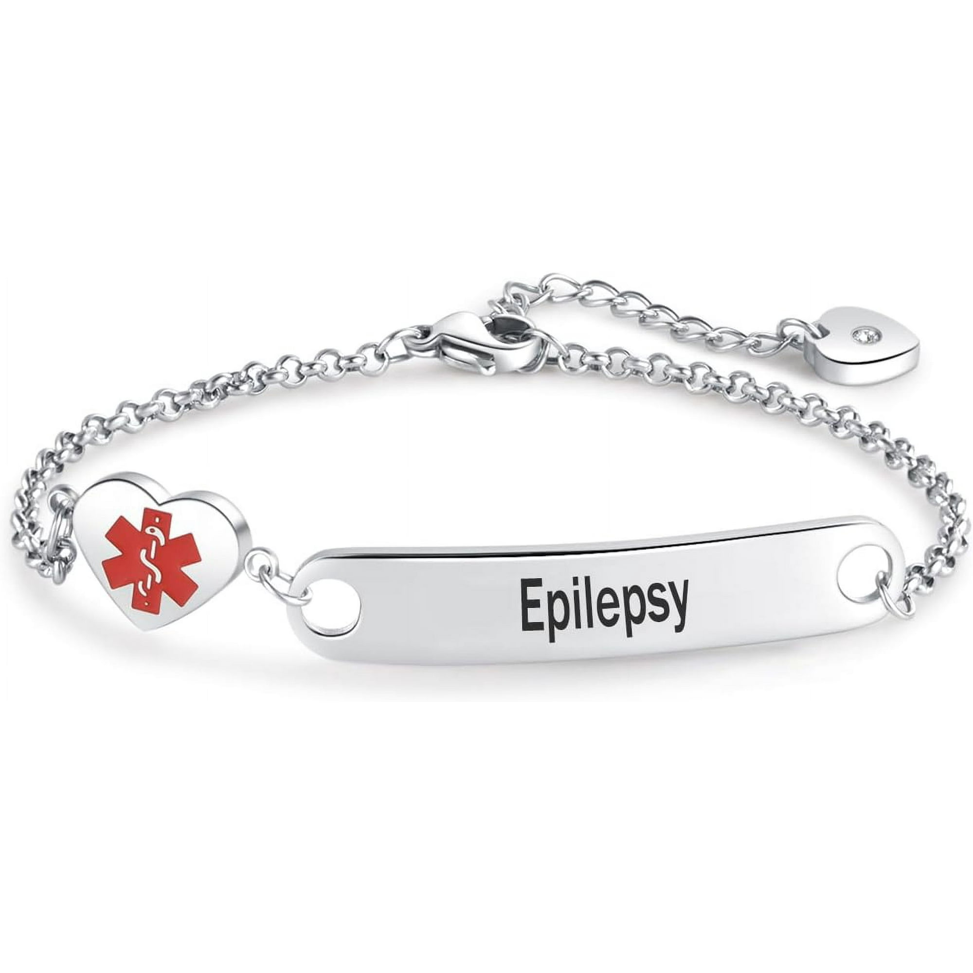 Click here for Hshdldf Heart Medical Alert Bracelet For Women Eme... prices
